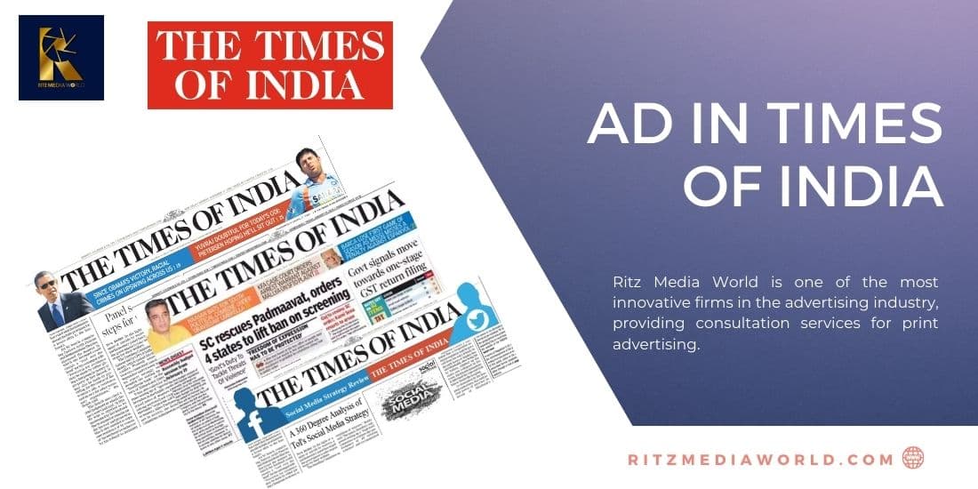 Cost of Front Page Ad in Times of India – Complete City-Wise Guide